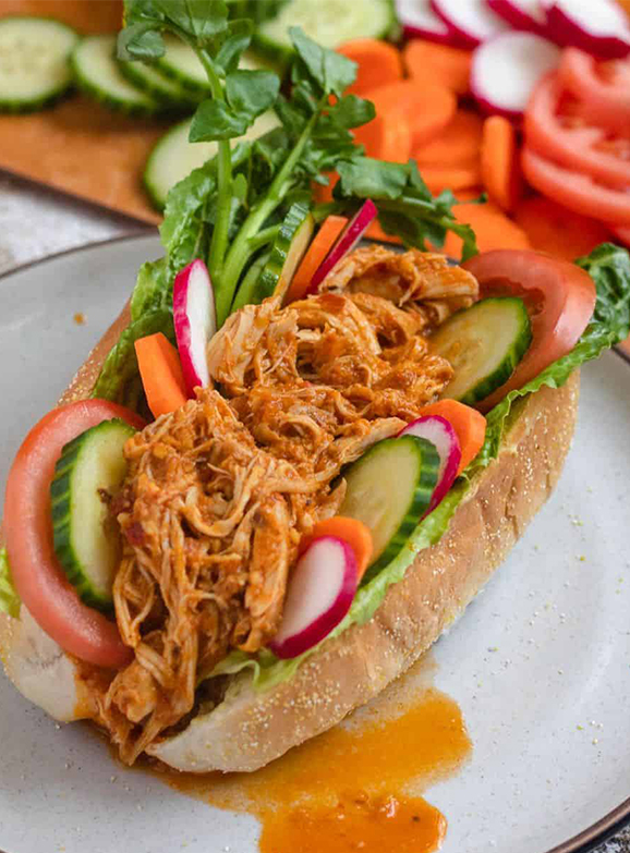 Salvadorian Pan con Pollo (Chicken Bread Sandwhich) - Coyne Holiday ...
